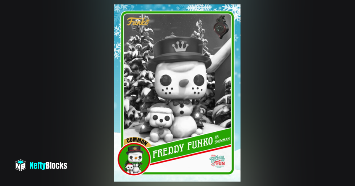 Freddy Funko As Snowman | NeftyBlocks | The #1 Trade to Earn NFT ...