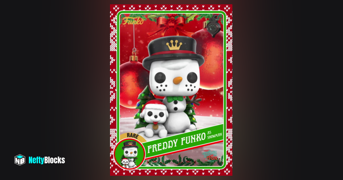 Freddy Funko As Snowman #3383 | NeftyBlocks | The #1 Trade to Earn NFT ...