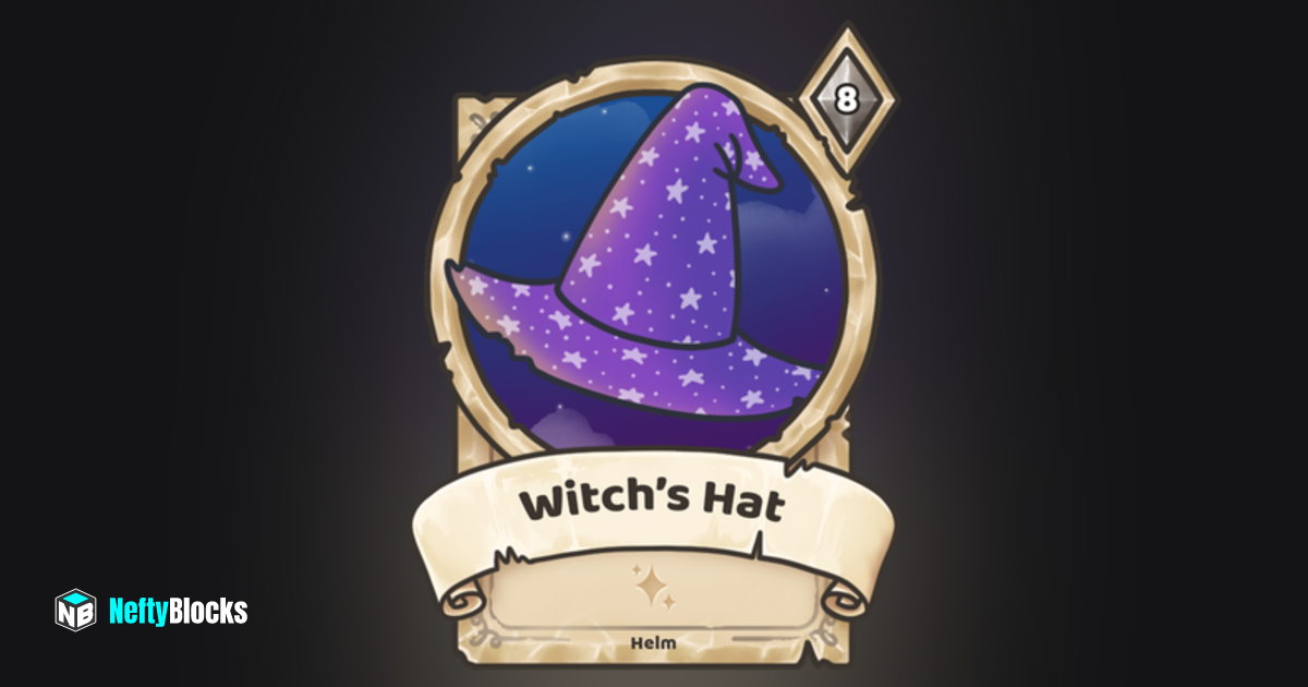 Witch's Hat #664 | NeftyBlocks | The #1 Trade to Earn NFT Marketplace ...