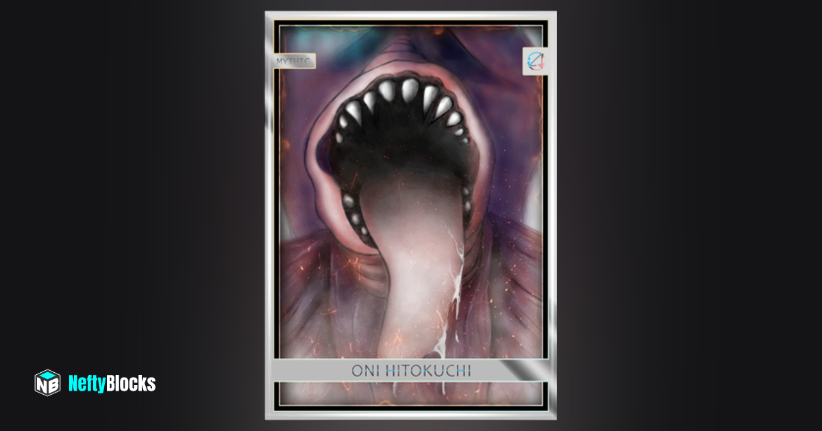 Oni Hitokuchi | NeftyBlocks | The #1 Trade to Earn NFT Marketplace on WAX