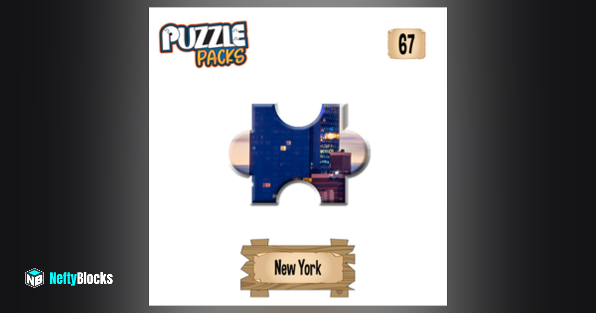 NY Puzzle Piece 67 #31 | NeftyBlocks | The #1 Trade to Earn NFT ...