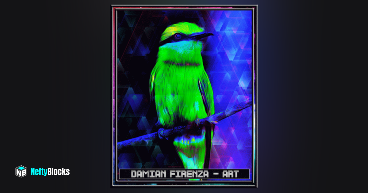 Original Art NFT - Bird Painting - By Damian Firenza #1 | NeftyBlocks ...