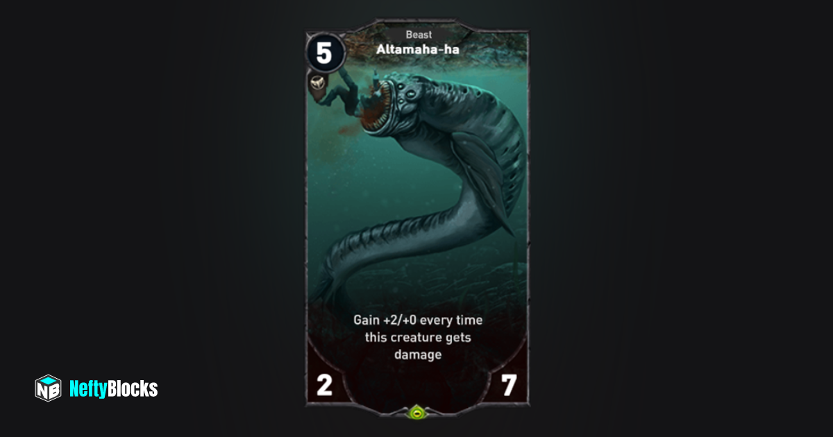 Altamaha-ha #41 | NeftyBlocks | The #1 Trade to Earn NFT Marketplace on WAX