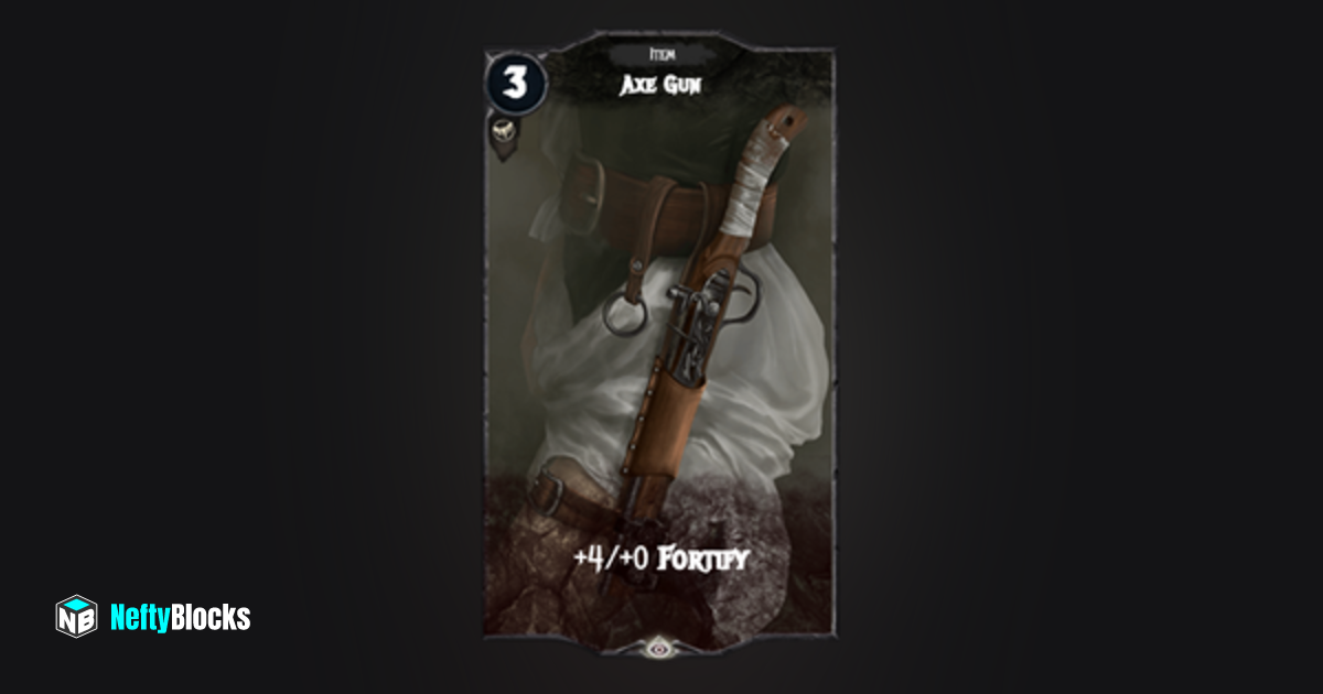 Axe Gun #5431 | NeftyBlocks | The #1 Trade to Earn NFT Marketplace on WAX