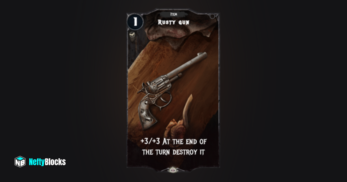 Rusty gun #1793 | NeftyBlocks | The #1 Trade to Earn NFT Marketplace on WAX