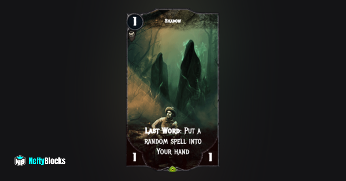 Shadow #2862 | NeftyBlocks | The #1 Trade to Earn NFT Marketplace on WAX