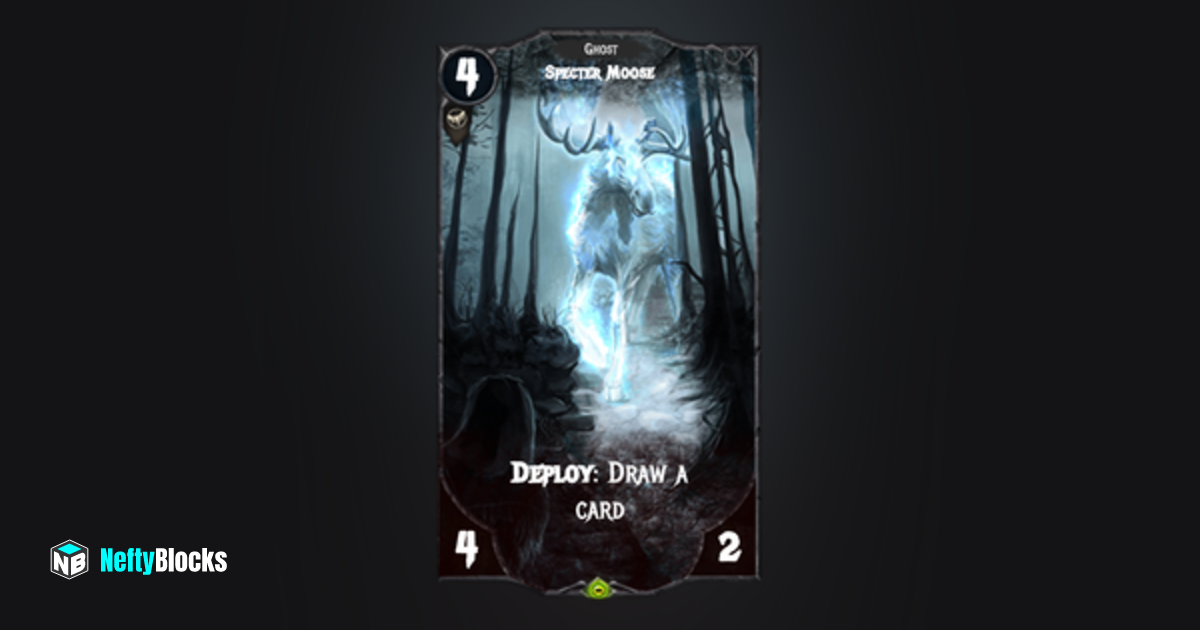 Specter Moose | NeftyBlocks | The #1 Trade to Earn NFT Marketplace on WAX