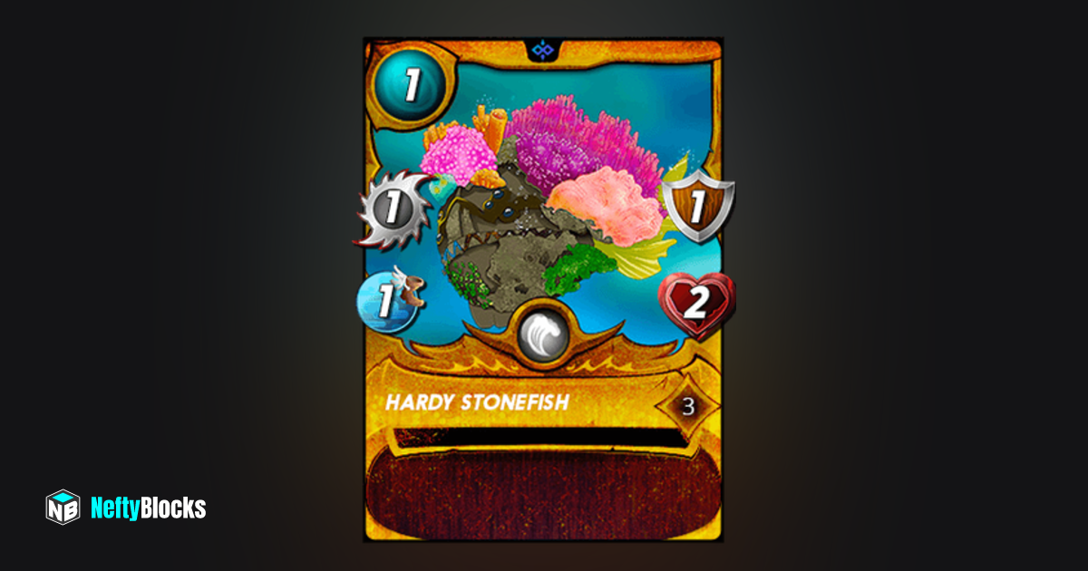 Hardy Stonefish #20 | NeftyBlocks | The #1 Trade to Earn NFT ...