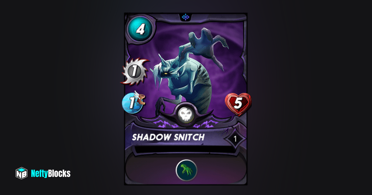 Shadow Snitch #256 | NeftyBlocks | The #1 Trade to Earn NFT Marketplace ...
