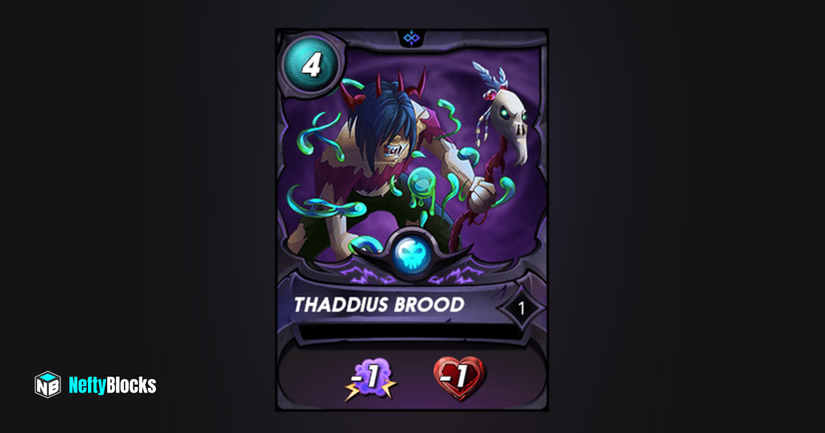 Thaddius Brood #84 | NeftyBlocks | The #1 Trade to Earn NFT Marketplace ...