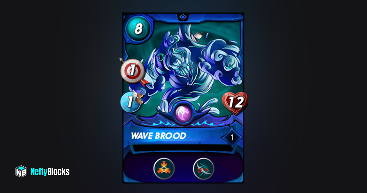 Wave Brood #44 | NeftyBlocks | The #1 Trade to Earn NFT Marketplace on WAX