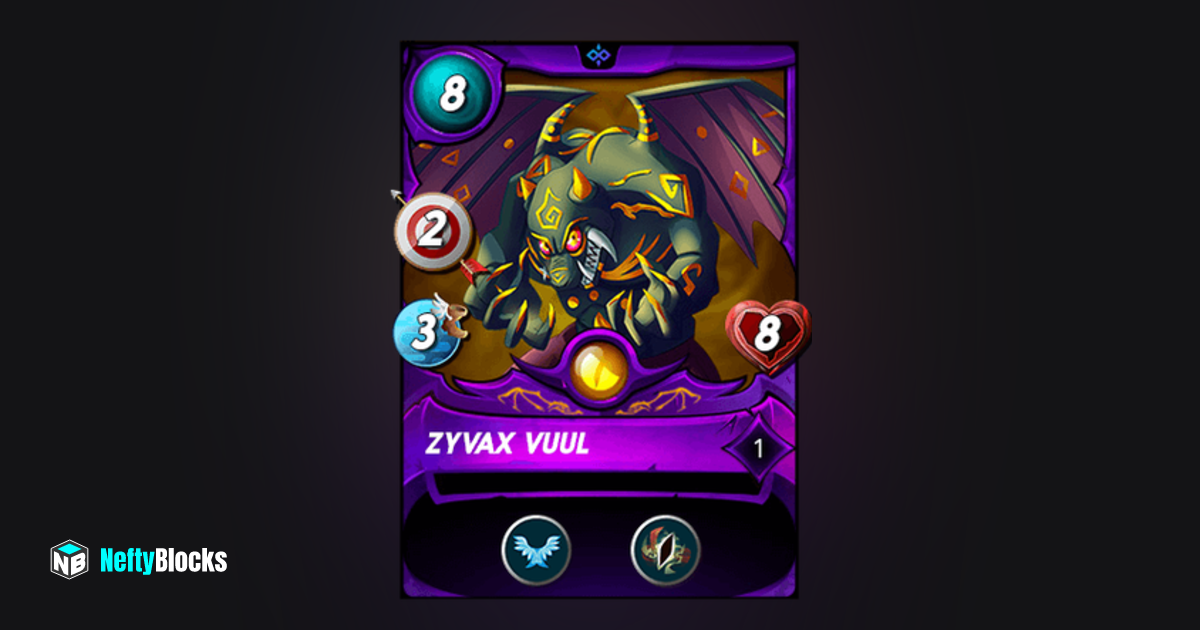 Zyvax Vuul #63 | NeftyBlocks | The #1 Trade to Earn NFT Marketplace on WAX