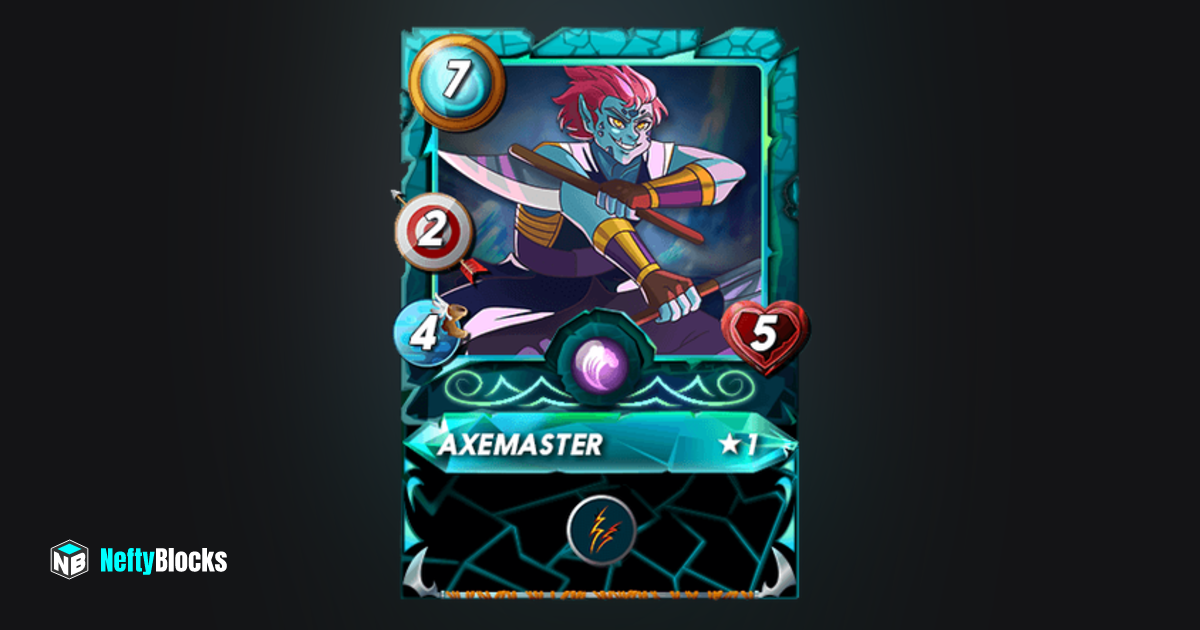 Axemaster #278 | NeftyBlocks | The #1 Trade to Earn NFT Marketplace on WAX