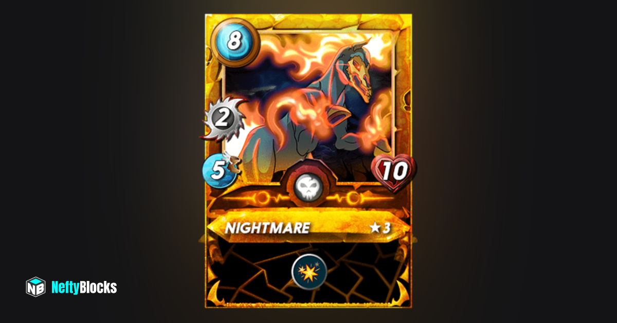 Nightmare #111 | NeftyBlocks | The #1 Trade to Earn NFT Marketplace on WAX