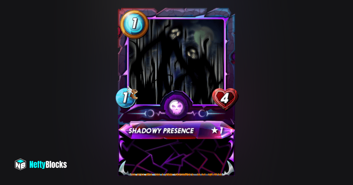 Shadowy Presence #211 | NeftyBlocks | The #1 Trade to Earn NFT ...