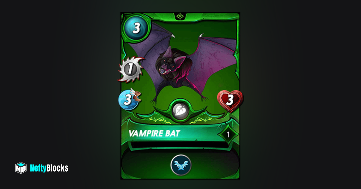 Vampire Bat #267 | NeftyBlocks | The #1 Trade to Earn NFT Marketplace ...