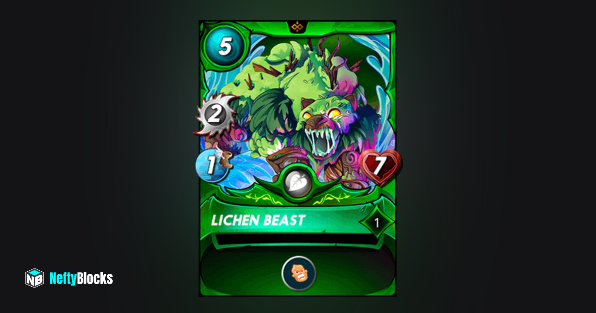 Lichen Beast #33 | NeftyBlocks | The #1 Trade to Earn NFT Marketplace ...