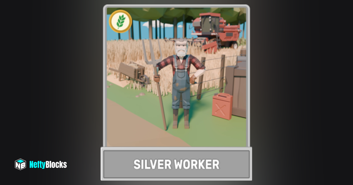 Silver Worker | NeftyBlocks | The #1 Trade to Earn NFT Marketplace on WAX