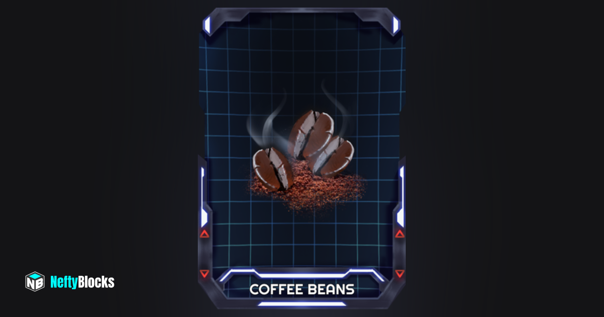 Coffee beans #7 | NeftyBlocks | The #1 Trade to Earn NFT Marketplace on WAX