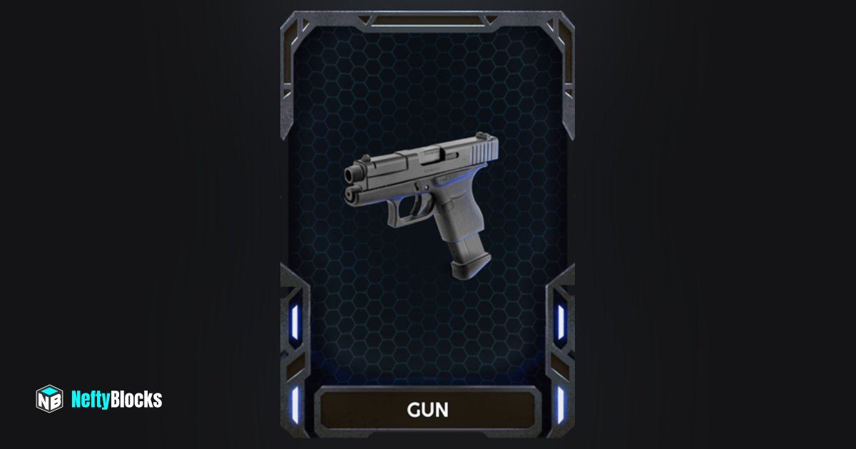 Gun #58 | NeftyBlocks | The #1 Trade to Earn NFT Marketplace on WAX