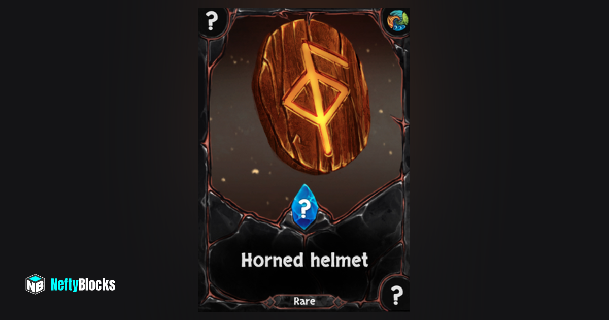 Horned helmet | NeftyBlocks | The #1 Trade to Earn NFT Marketplace on WAX