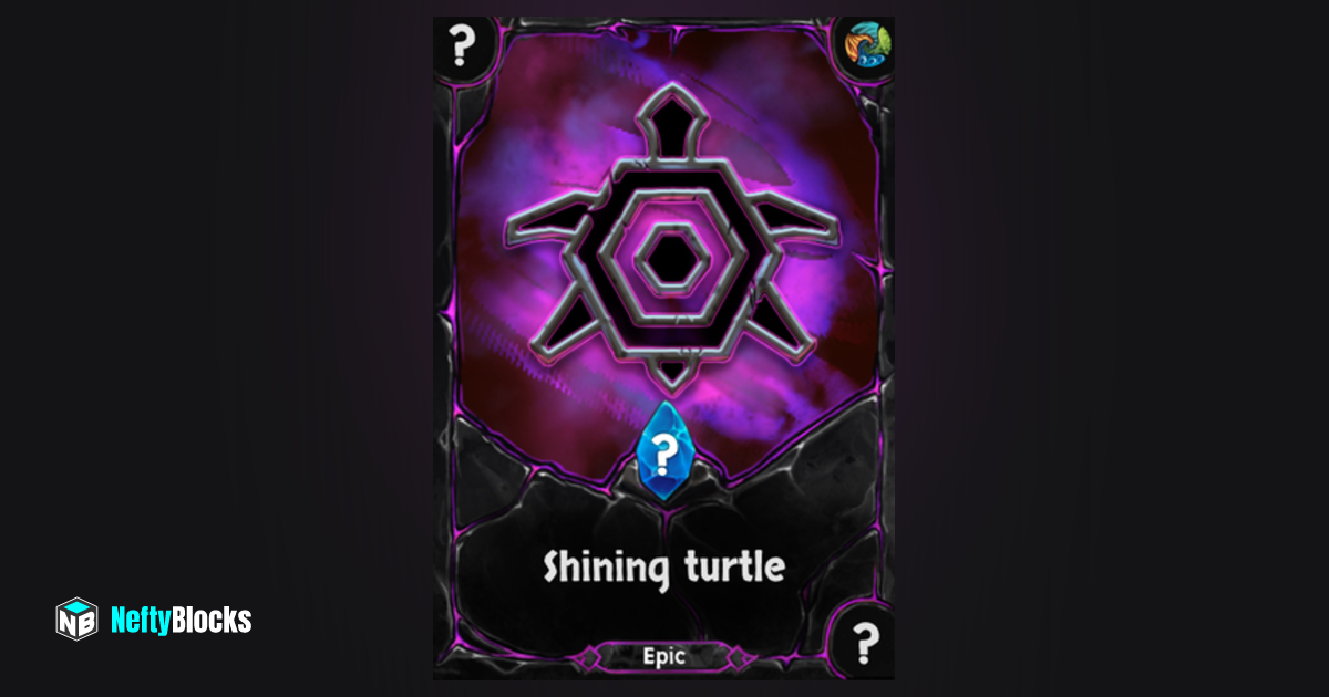 Shining turtle #32 | NeftyBlocks | The #1 Trade to Earn NFT Marketplace ...
