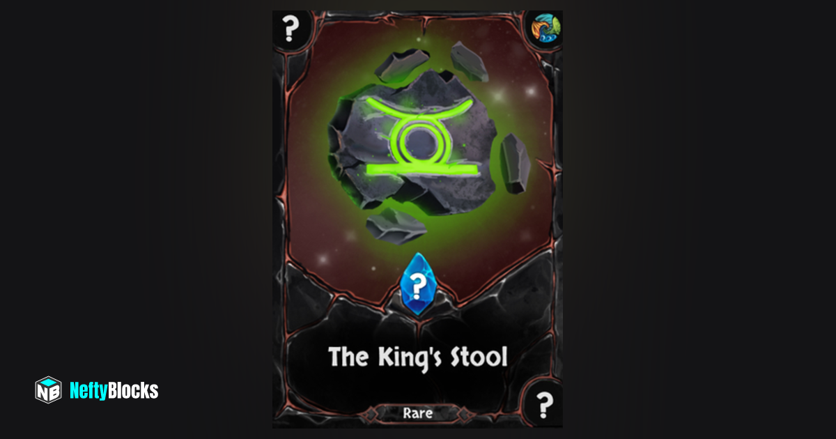 The King's Stool | NeftyBlocks | The #1 Trade to Earn NFT Marketplace ...