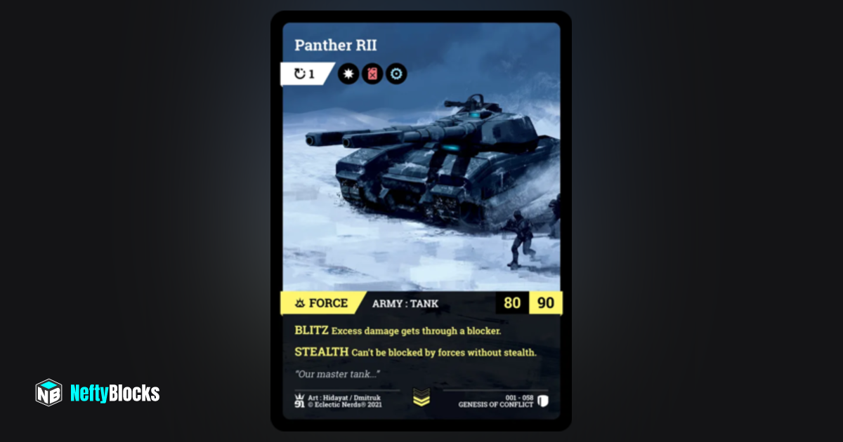 Panther RII #1605 | NeftyBlocks | The #1 Trade to Earn NFT Marketplace ...