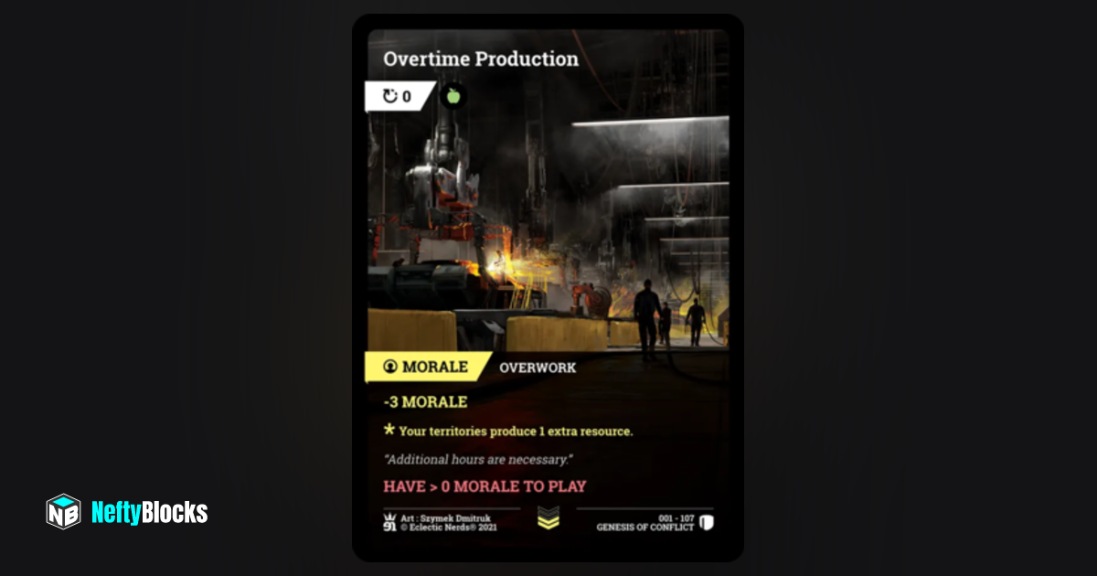 Overtime Production #419 | NeftyBlocks | The #1 Trade to Earn NFT ...