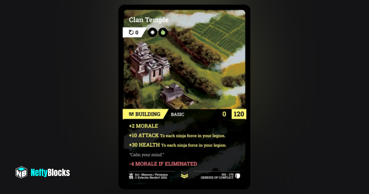 Clan Temple #437 | NeftyBlocks | The #1 Trade to Earn NFT Marketplace ...