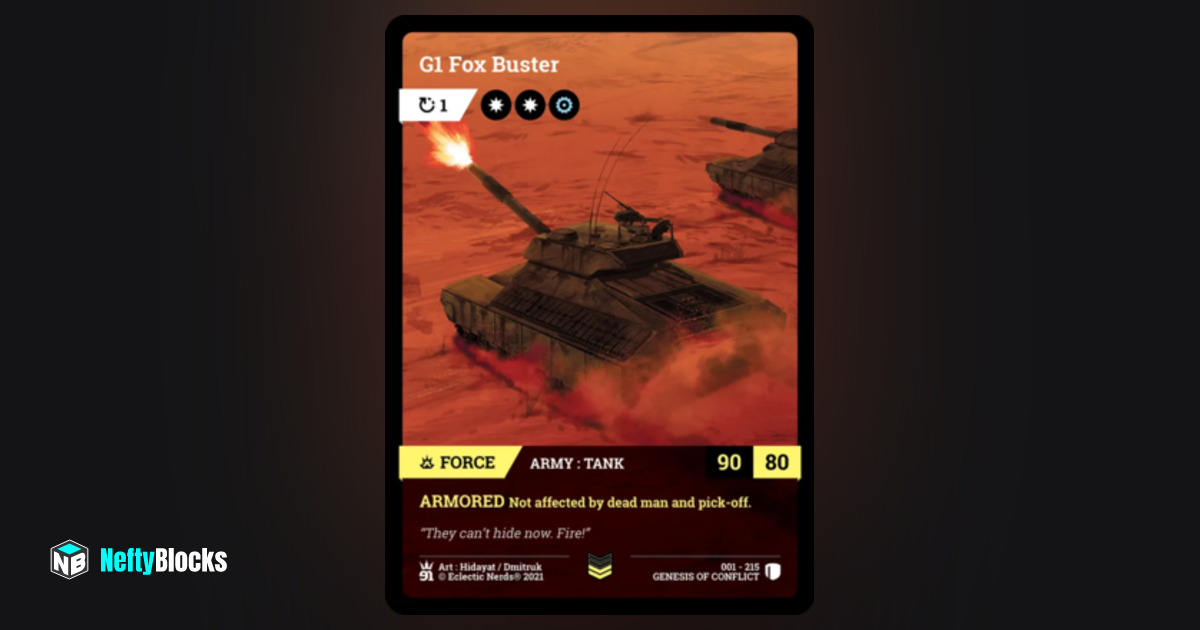 G1 Fox Buster #663 | NeftyBlocks | The #1 Trade to Earn NFT Marketplace ...