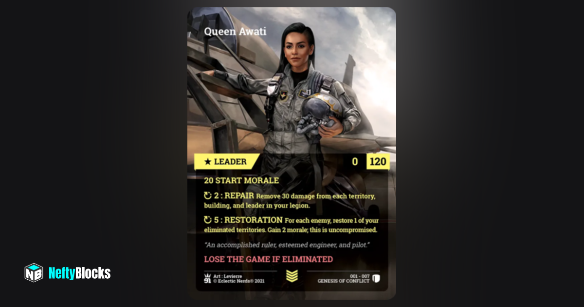 Queen Awati #36 | NeftyBlocks | The #1 Trade to Earn NFT Marketplace on WAX