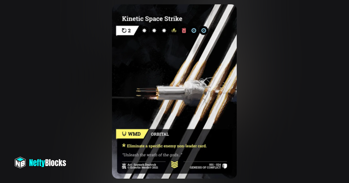 Kinetic Space Strike #558 | NeftyBlocks | The #1 Trade to Earn NFT ...