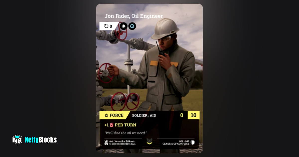 Jon Rider, Oil Engineer #1647 | NeftyBlocks | The #1 Trade to Earn NFT ...