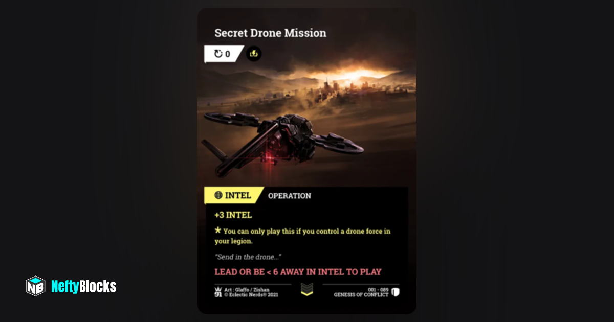 Secret Drone Mission #209 | NeftyBlocks | The #1 Trade to Earn NFT ...