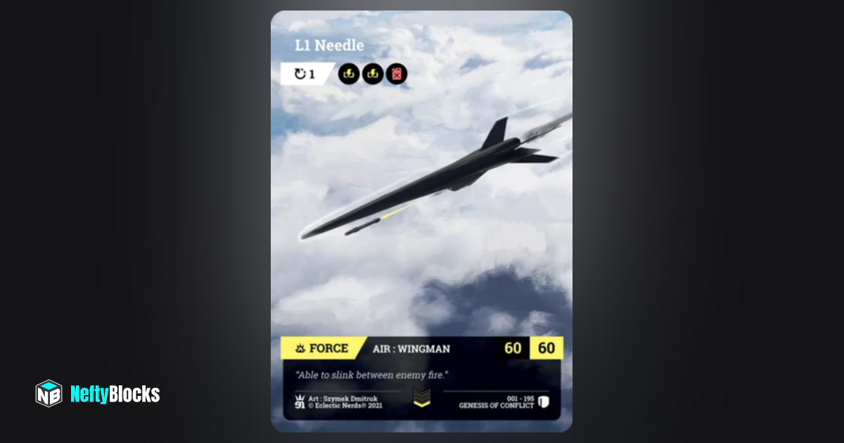 L1 Needle #142 | NeftyBlocks | The #1 Trade to Earn NFT Marketplace on WAX