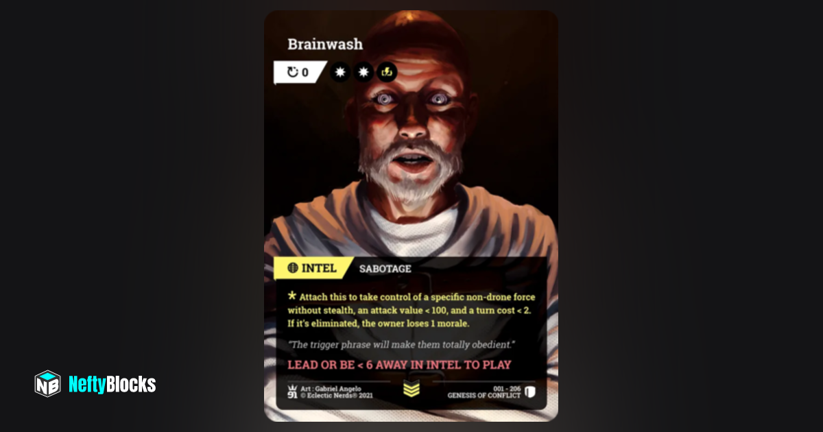 Brainwash | NeftyBlocks | The #1 Trade to Earn NFT Marketplace on WAX