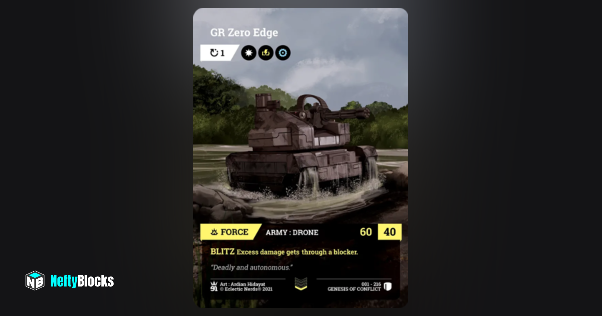 GR Zero Edge #66 | NeftyBlocks | The #1 Trade to Earn NFT Marketplace on WAX