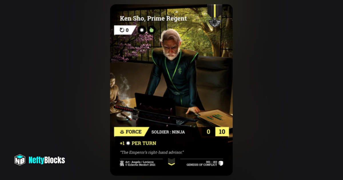 Ken Sho, Prime Regent #209 | NeftyBlocks | The #1 Trade to Earn NFT ...