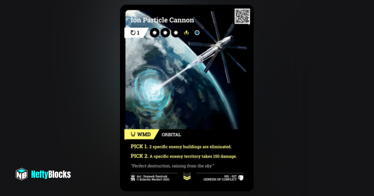 Ion Particle Cannon #30 | NeftyBlocks | The #1 Trade to Earn NFT ...