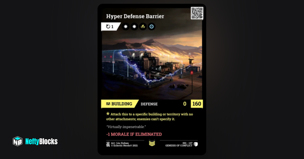 Hyper Defense Barrier #217 | NeftyBlocks | The #1 Trade to Earn NFT ...