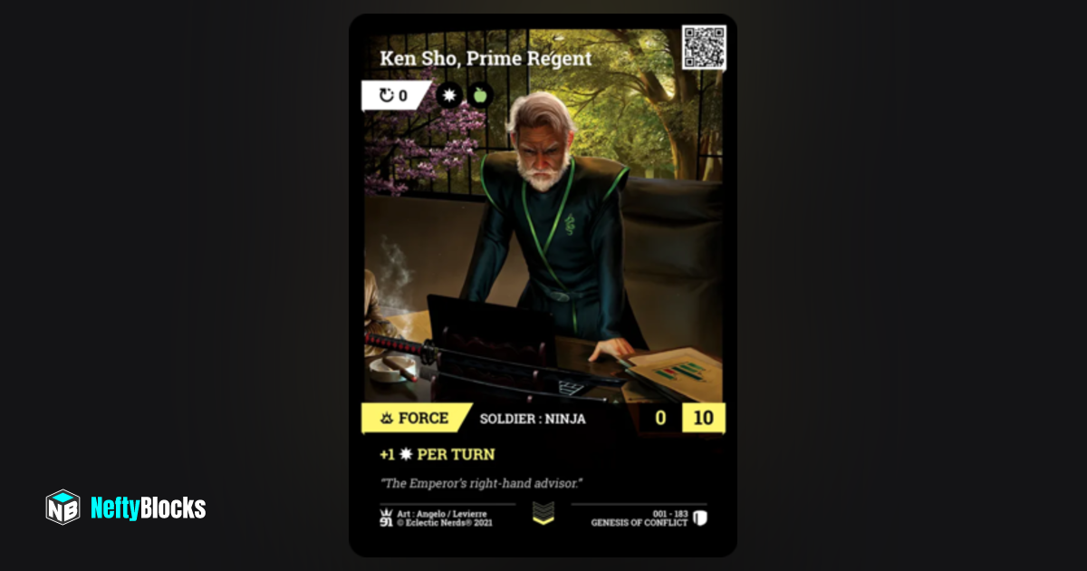 Ken Sho, Prime Regent | NeftyBlocks | The #1 Trade to Earn NFT ...