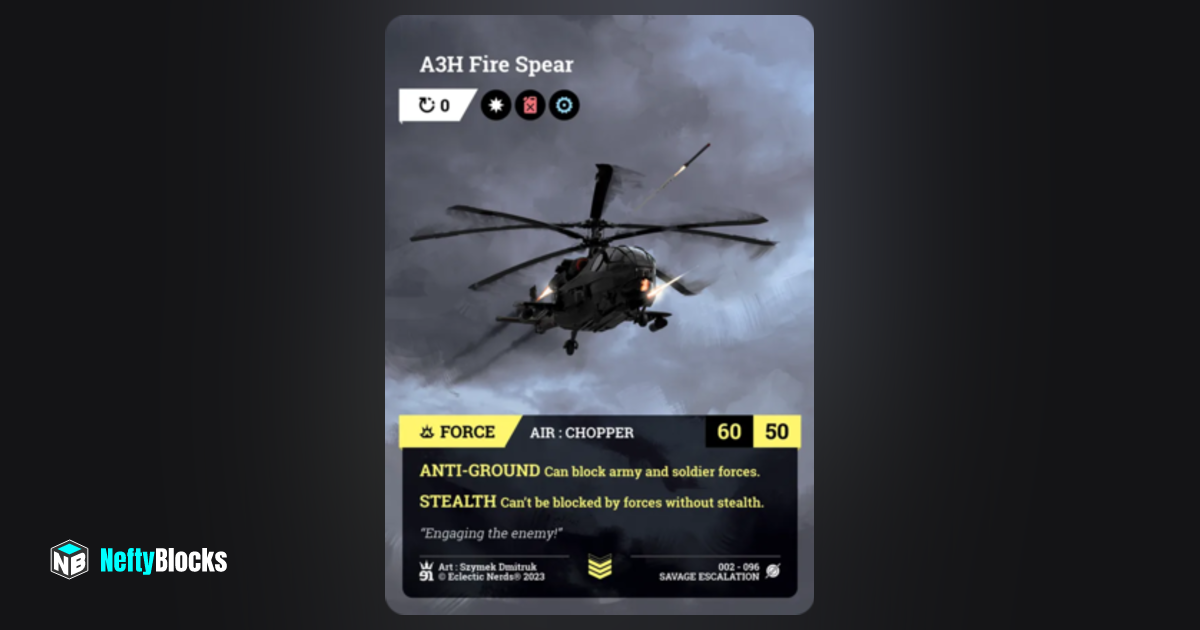 A3H Fire Spear | NeftyBlocks | The #1 Trade to Earn NFT Marketplace on WAX