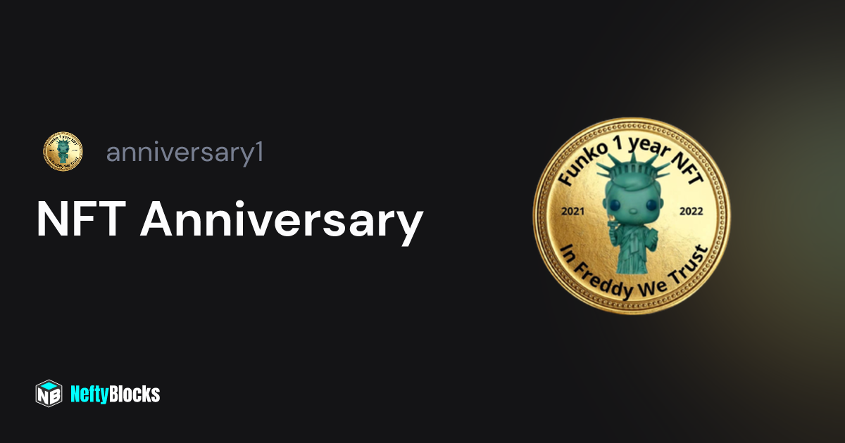 anniversary1 on NeftyBlocks | The #1 Trade to Earn NFT Marketplace on WAX
