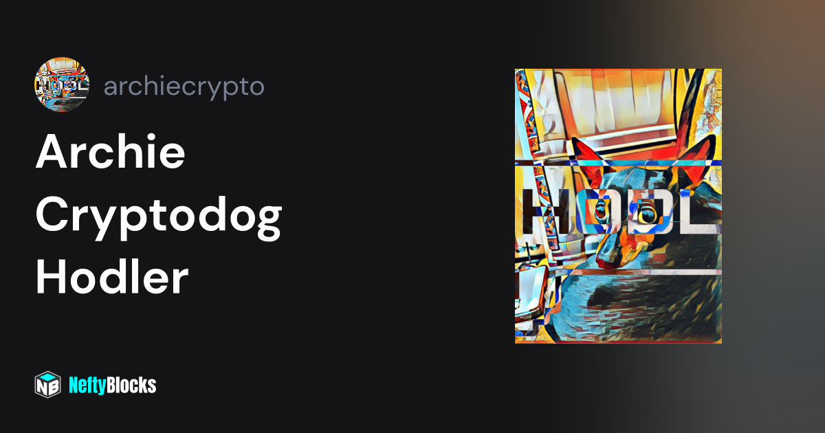 archiecrypto on NeftyBlocks | The #1 Trade to Earn NFT Marketplace on WAX