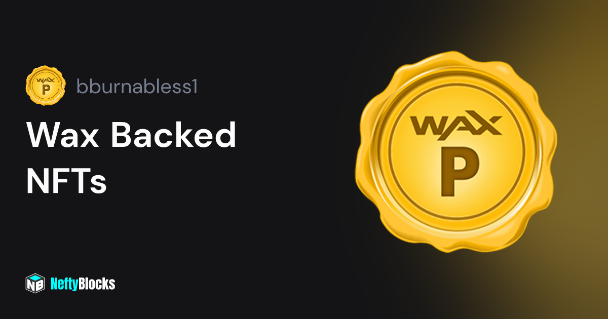 Packs - bburnabless1 on NeftyBlocks | The #1 Trade to Earn NFT Marketplace on WAX | NeftyBlocks ...