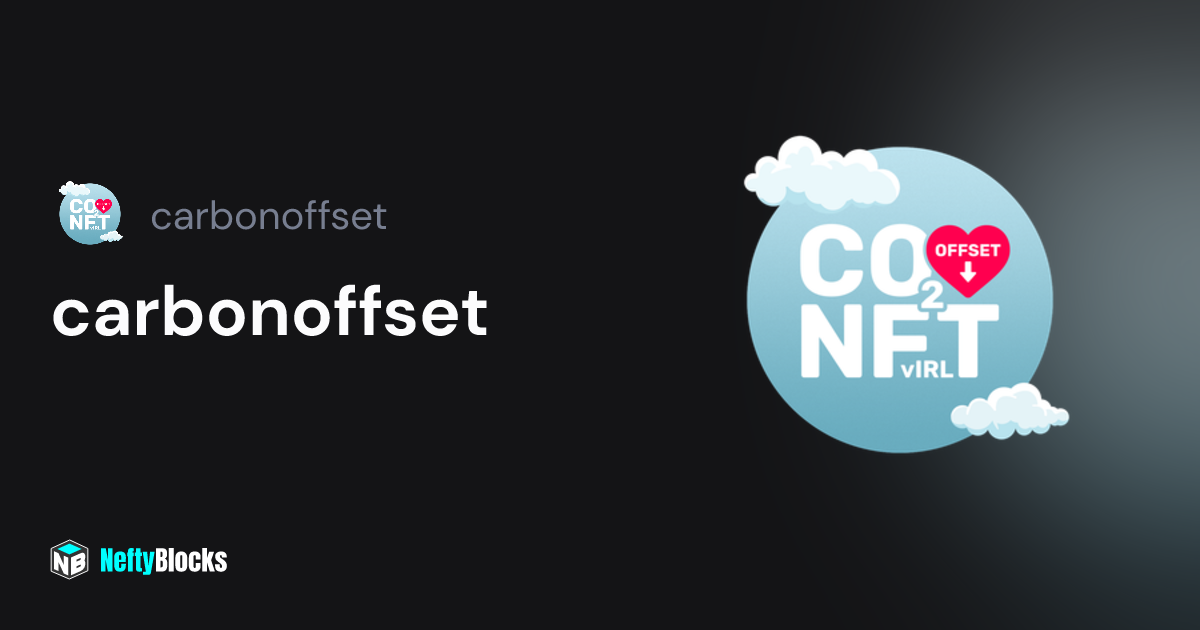 carbonoffset on NeftyBlocks | The #1 Trade to Earn NFT Marketplace on WAX