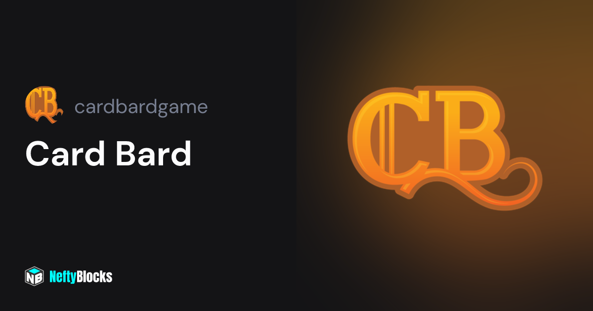 cardbardgame on NeftyBlocks | The #1 Trade to Earn NFT Marketplace on WAX