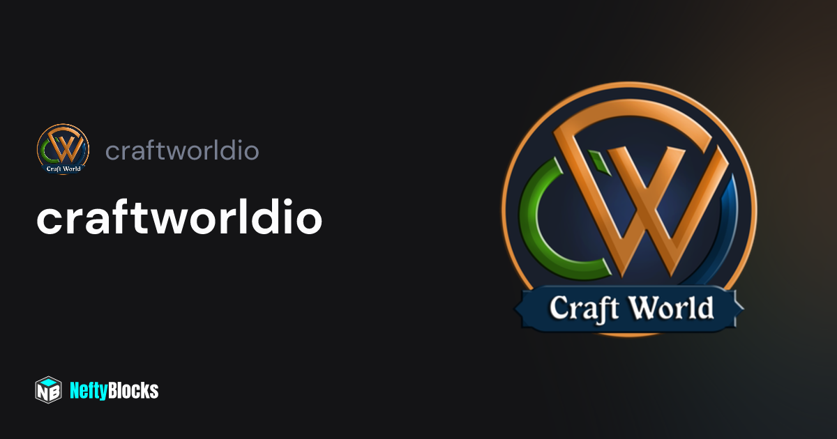 Upgrades - craftworldio on NeftyBlocks | The #1 Trade to Earn NFT Marketplace on WAX ...