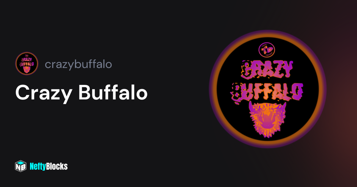 Drops - crazybuffalo on NeftyBlocks | The #1 Trade to Earn NFT ...